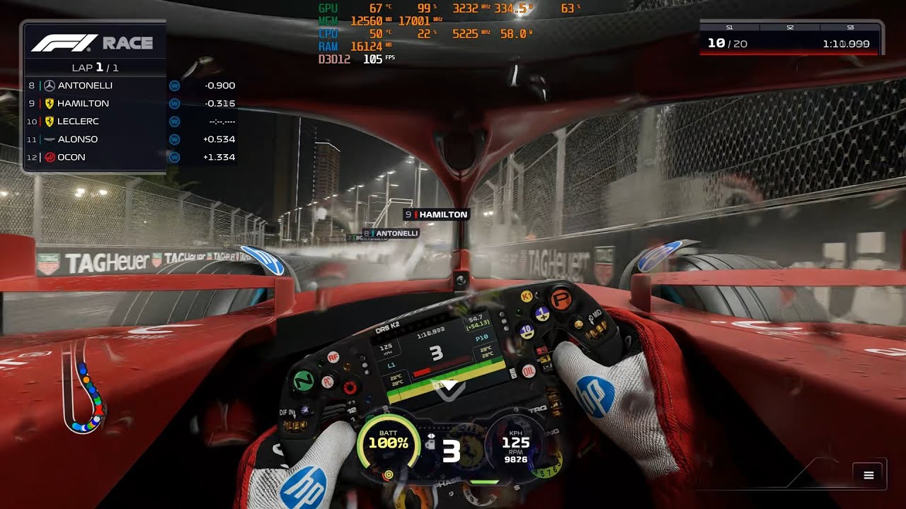 F1 25 - Path Tracing Benchmark [4K @ Max Settings] [Saudi Arabia - Wet ...