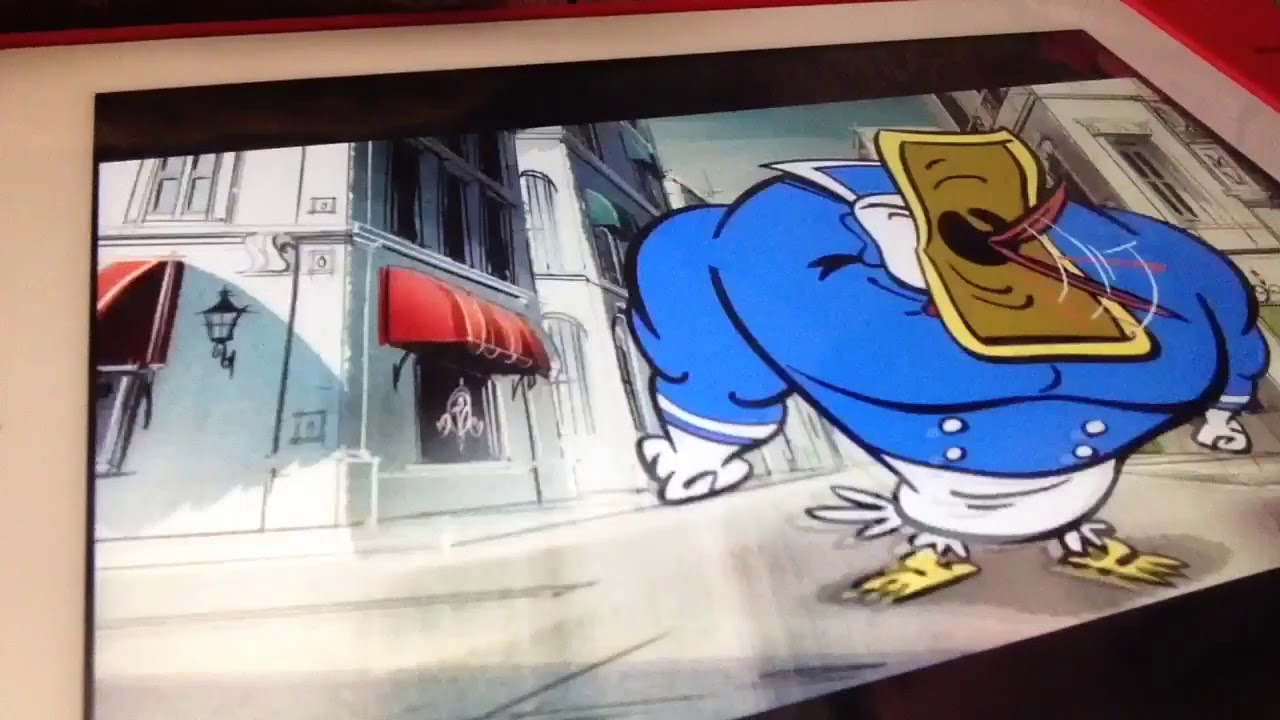 Big Donald Duck roar Finn the train crossover - YouTube