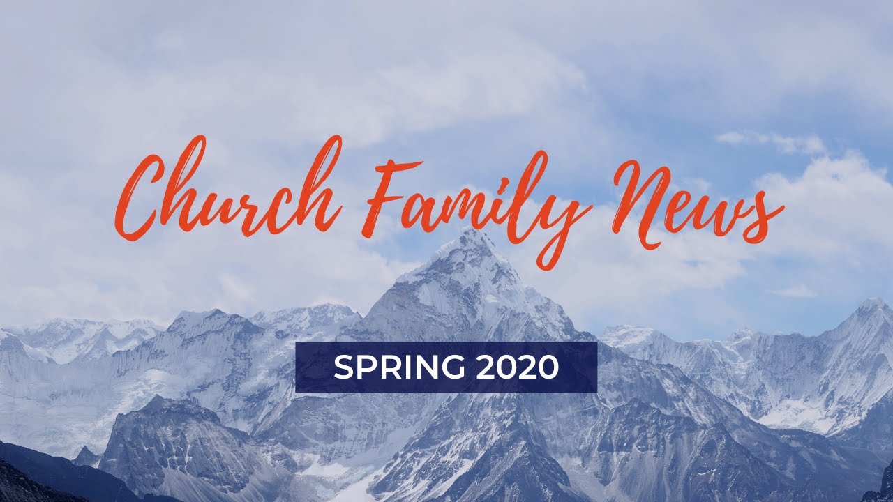 5th January 2020 Church Family News - YouTube