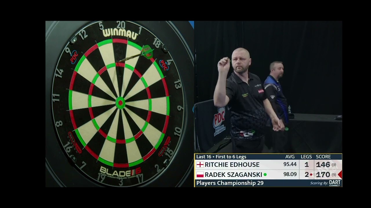 Ritchie Edhouse v Radek Szaganski - Players Championship 29 Last 16 ...