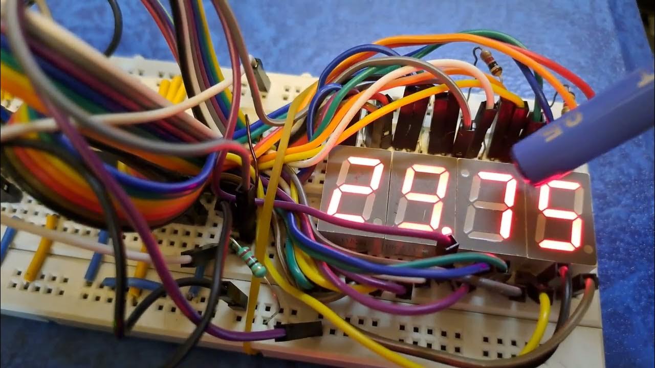Digital clock using Arduino Uno, shift register CD4094, RTC DS3231. Time , Temperature, Date ...