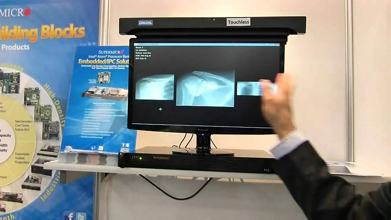 Supermicro Touchless Touch Screen ESC 2012 - YouTube