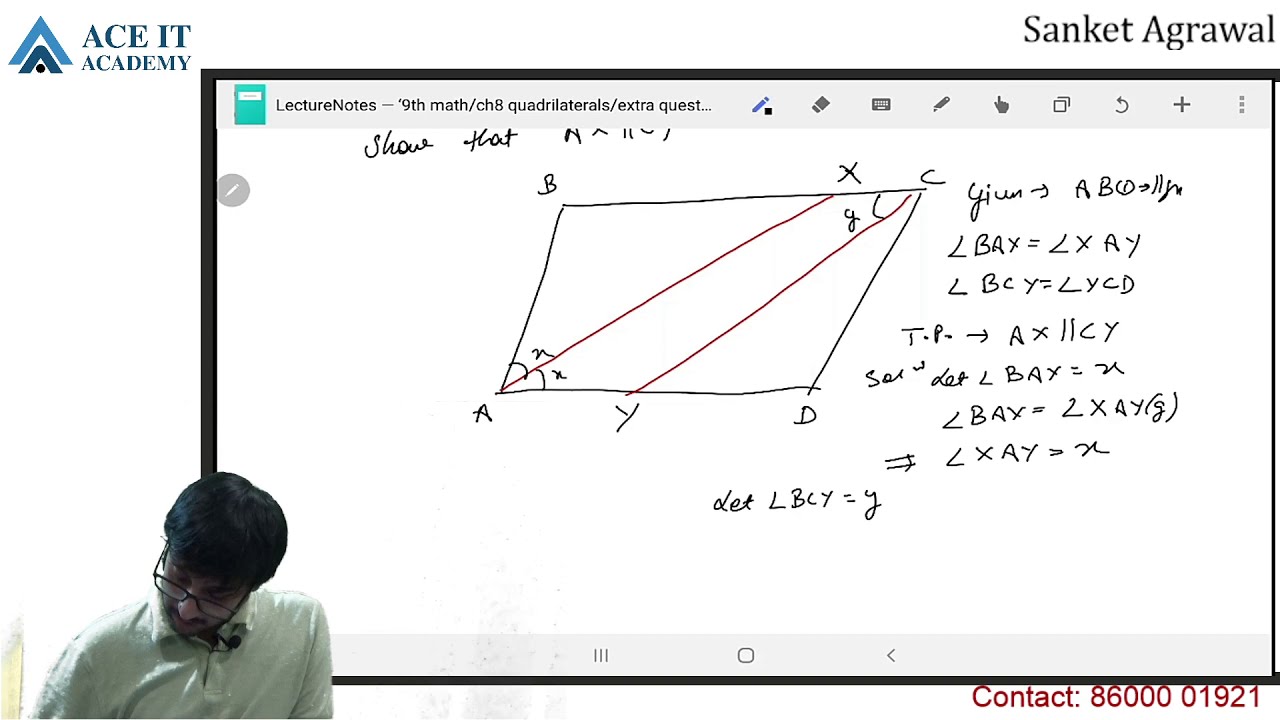 AIA 9th Math Quadrilaterals extra Questions Lect 1 - YouTube