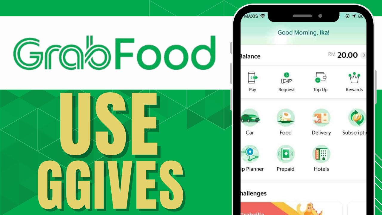 HOW TO USE GGIVES IN GRAB FOOD (Easy Way) - YouTube