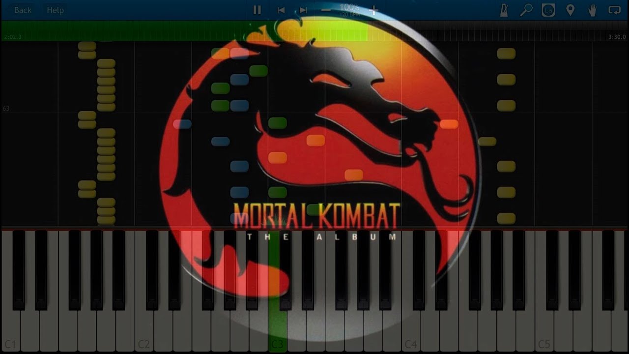 Mortal Kombat Theme [Piano Tutorial] Synthesia - YouTube