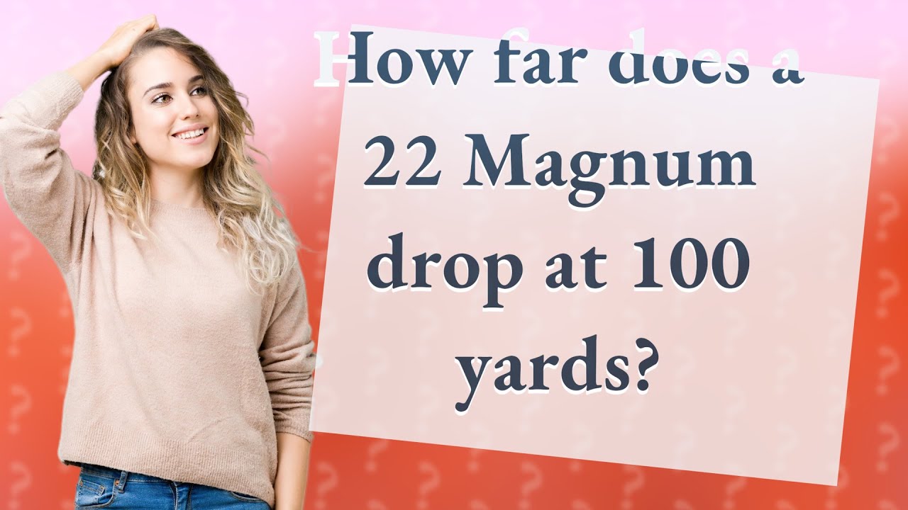 How far does a 22 Magnum drop at 100 yards? - YouTube