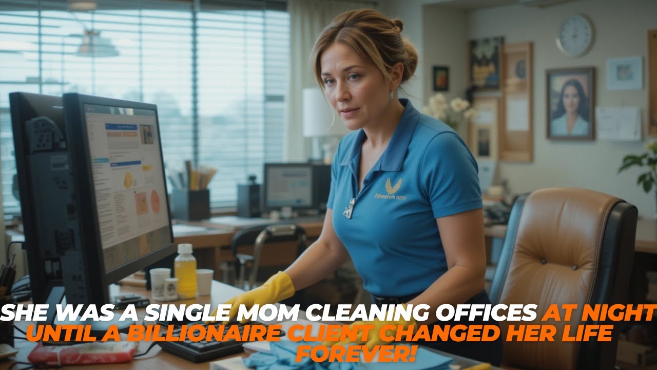 She was a single mom cleaning offices at night—until a billionaire ...