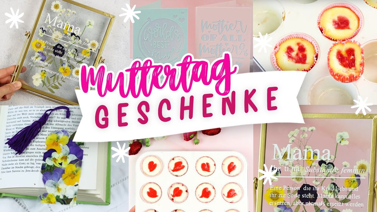 DIY MUTTERTAGSGESCHENKE | Geschenkideen zum Muttertag mit Cricut ...