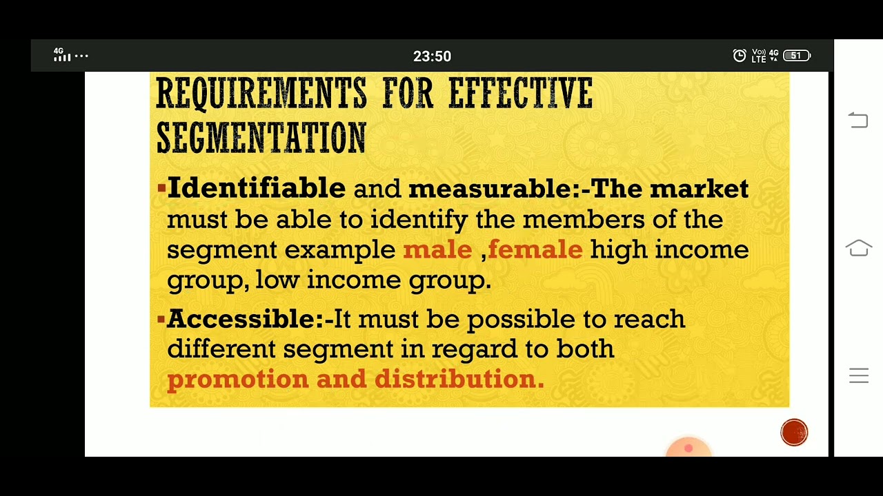 Market Segmentation , Requirement for effective segmentation ...