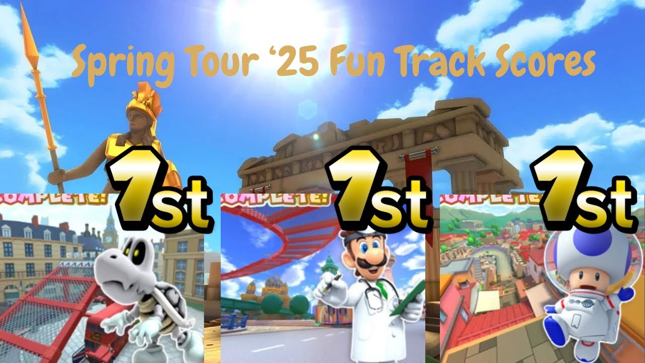 Good Scores! | Spring Tour ‘25 Fun Track Scores | Mario Kart Tour - YouTube