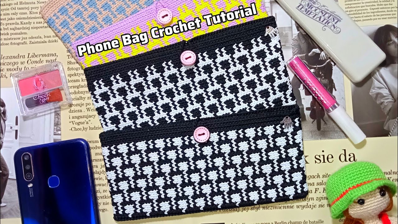 How To Crochet Phone Bag For Beginners|Crochet Bag Tutorial - YouTube