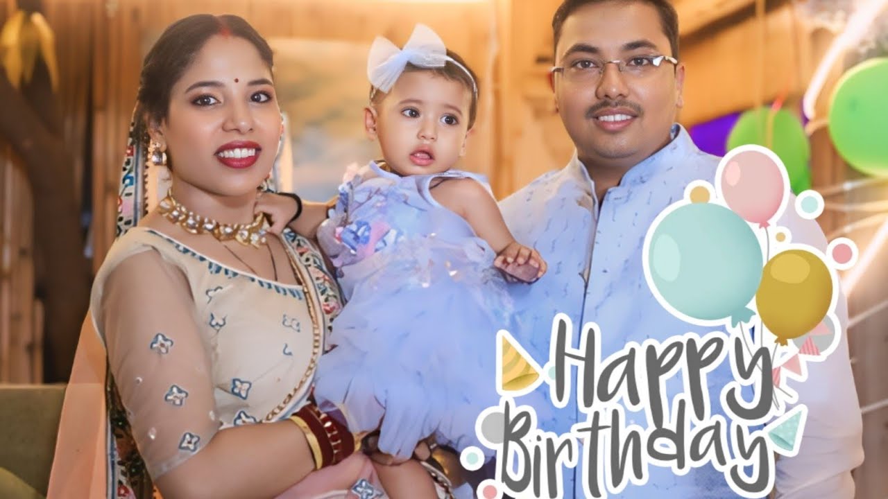 1st birthday celebration Baby Divisha - YouTube