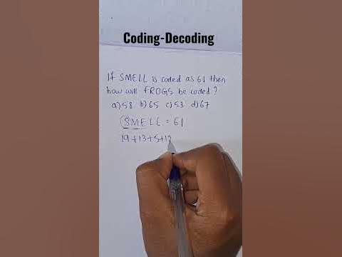 Coding-Decoding | Aptitude | Aptitude Questions | #shorts #aptitude # ...