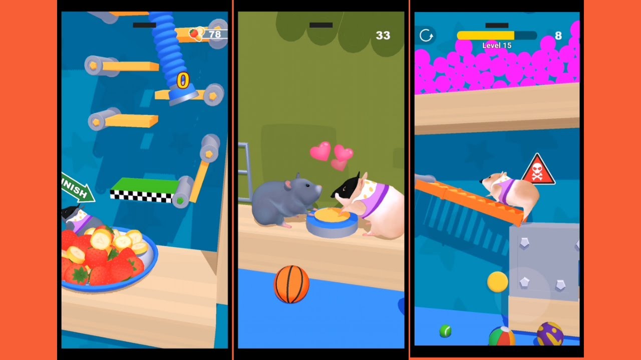 Hamster maze game | hamster escape level 11 - level 15 | New room ...