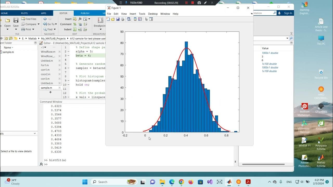How can I create a dataset using the beta command in MATLAB? - YouTube