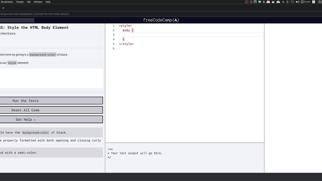 Freecodecamp Style The Html Body Element Youtube 9277