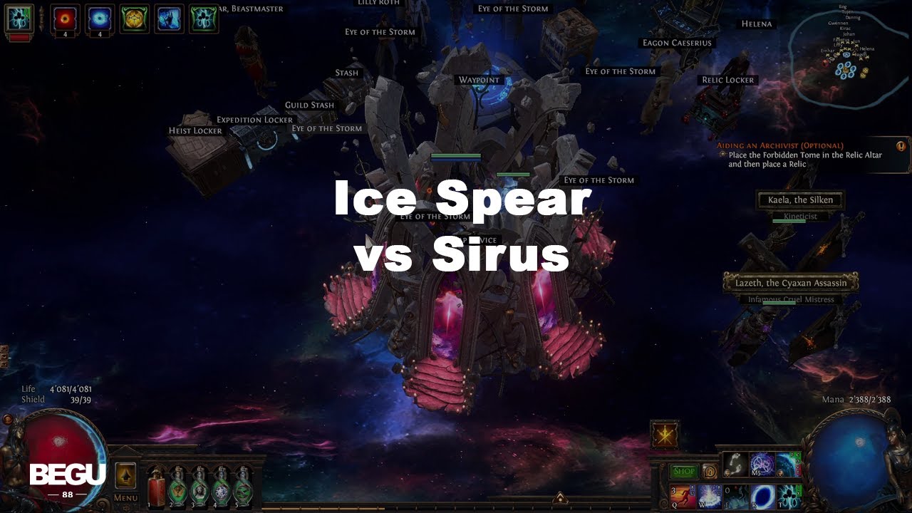 Ice Spear vs Sirus - PoE 3.26 - YouTube