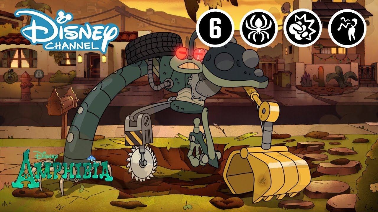 Amphibia | Ontsnappen van een robot | Disney Channel NL - YouTube
