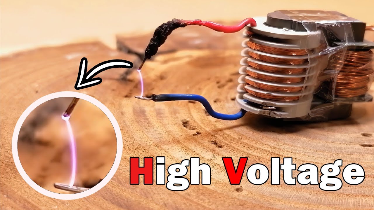 How to Make 10000 Volt with a Wall Clock Motor | high voltage ...