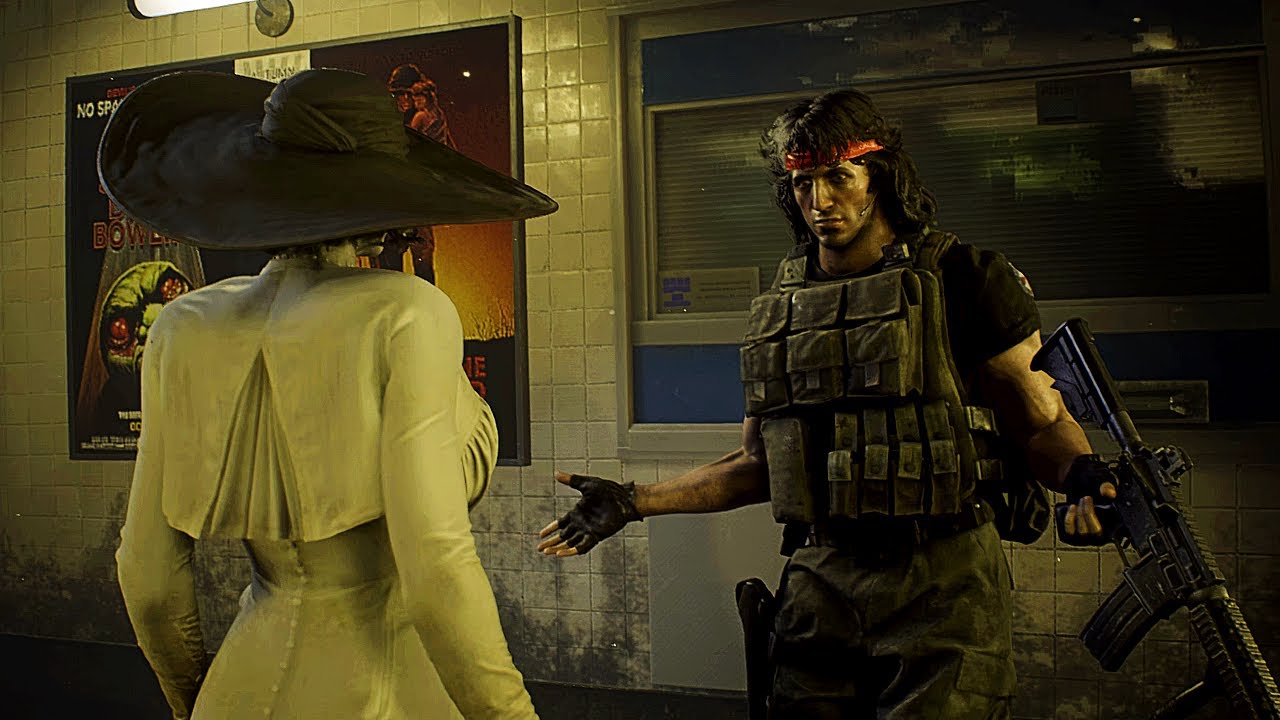 Rambo Saves Lady Dimitrescu Scene - Resident Evil 3 Remake - YouTube