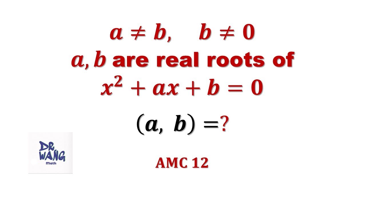 Solve This Special Quadratic Equation In Two Ways AMC 12 Question