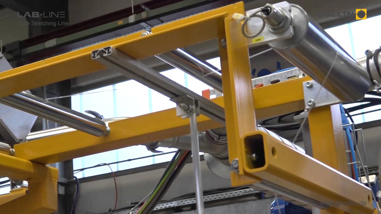 COLLIN LAB LINE - Tape Extrusion and Stretching Line - YouTube