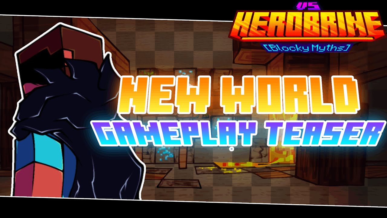 NEW WORLD GAMEPLAY TEASER | FNF: Vs Herobrine: Blocky Myths V1.5 ...