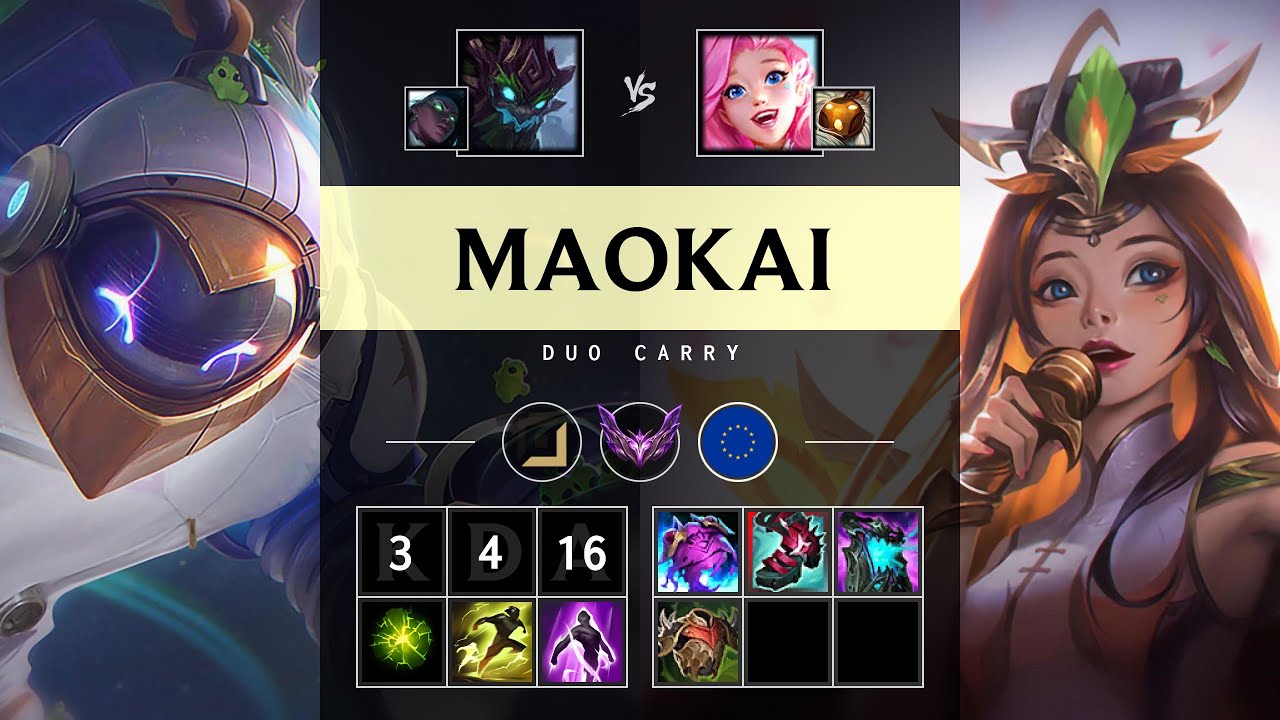 Maokai Carry vs Seraphine - EUW Master Patch 25.17 - YouTube