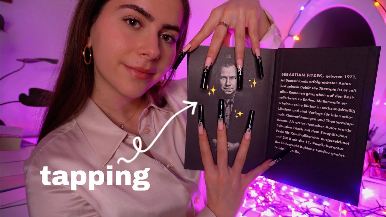 ASMR Book Tapping mit XXL Nägel - YouTube