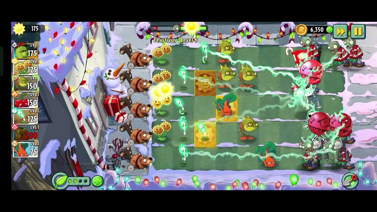 PVZ 2 COMBI SNAP DRAGON & LIGHTNING REED CHALLENGING GAMES #game # ...