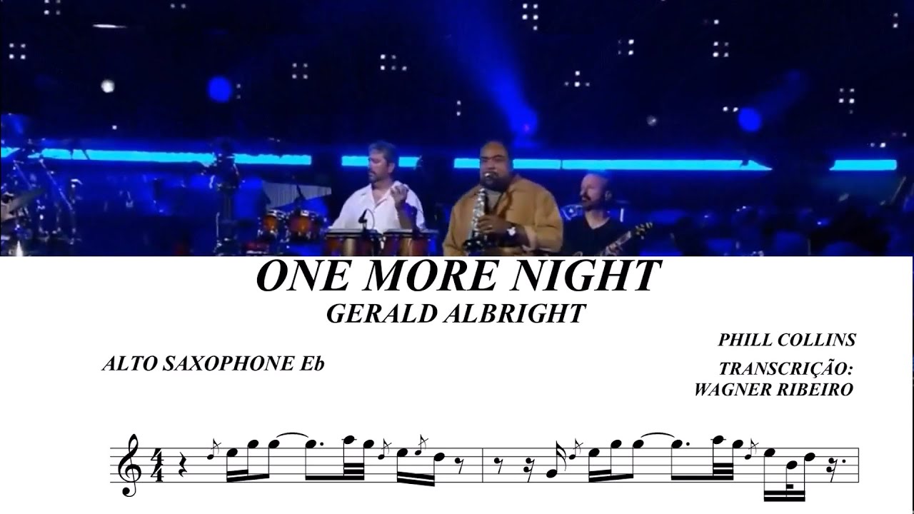 ONE MORE NIGHT - PHIL COLLINS - TRANSCRIÇÃO DO SOLO DO GERALD ALBRIGHT ...