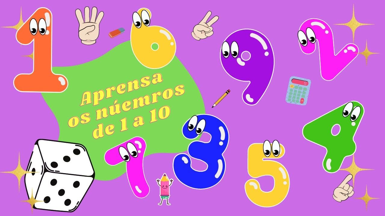 Aprendendo os números de 1 a 10 I Os números para crianças - YouTube