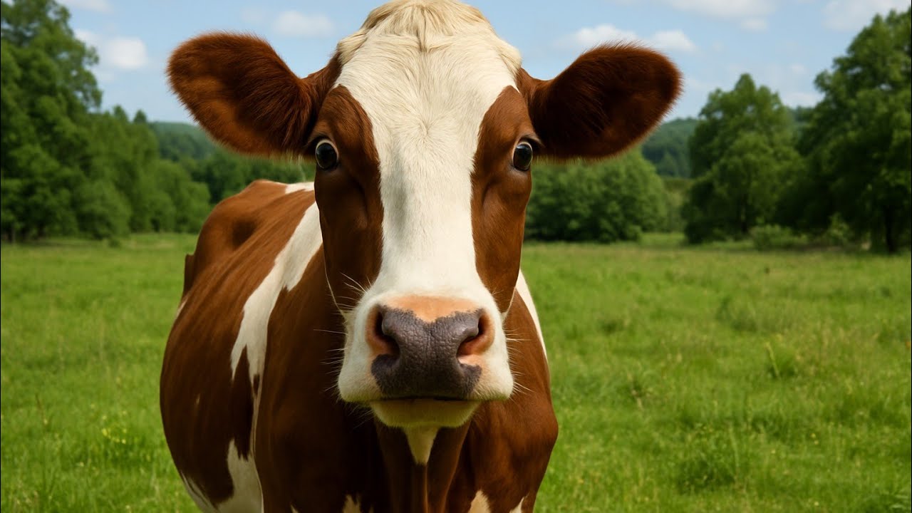 "Funny Cow Staring at Camera in Nature | Relaxing Faceless Video" 😁😆🐄🐄🐮 ...