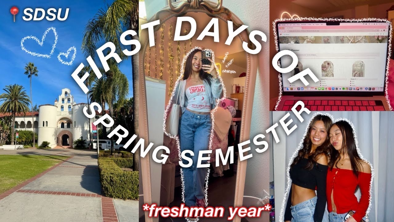 FIRST DAYS OF SPRING SEMESTER *freshman year @ SDSU* - YouTube