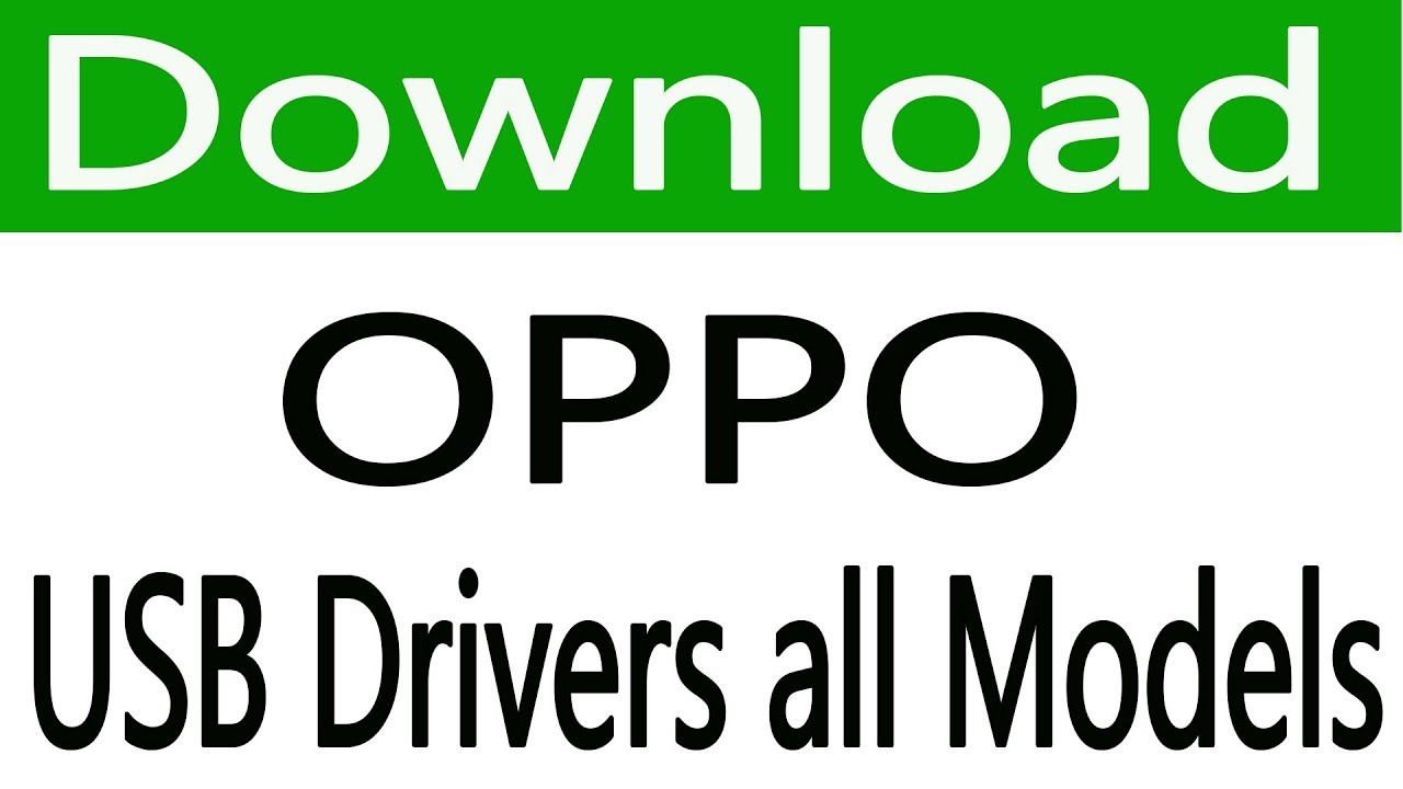 How To Free Download Oppo USB Drivers all models - YouTube