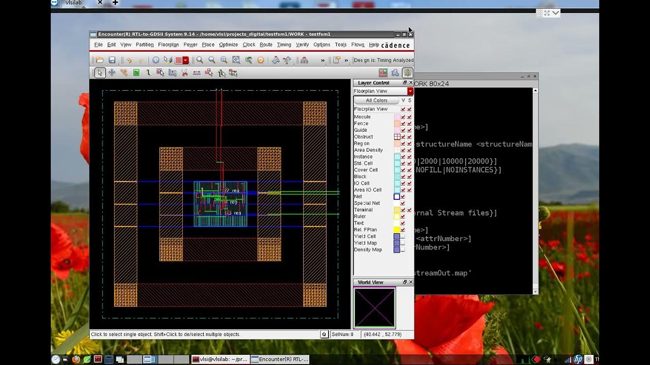 Cadence encounter demo for the chip layout - YouTube