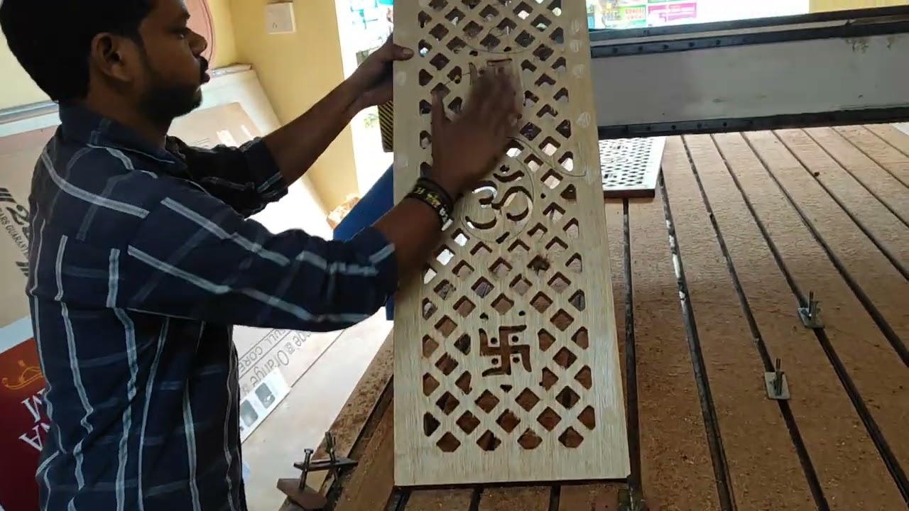plywood cnc cutting in goa - YouTube