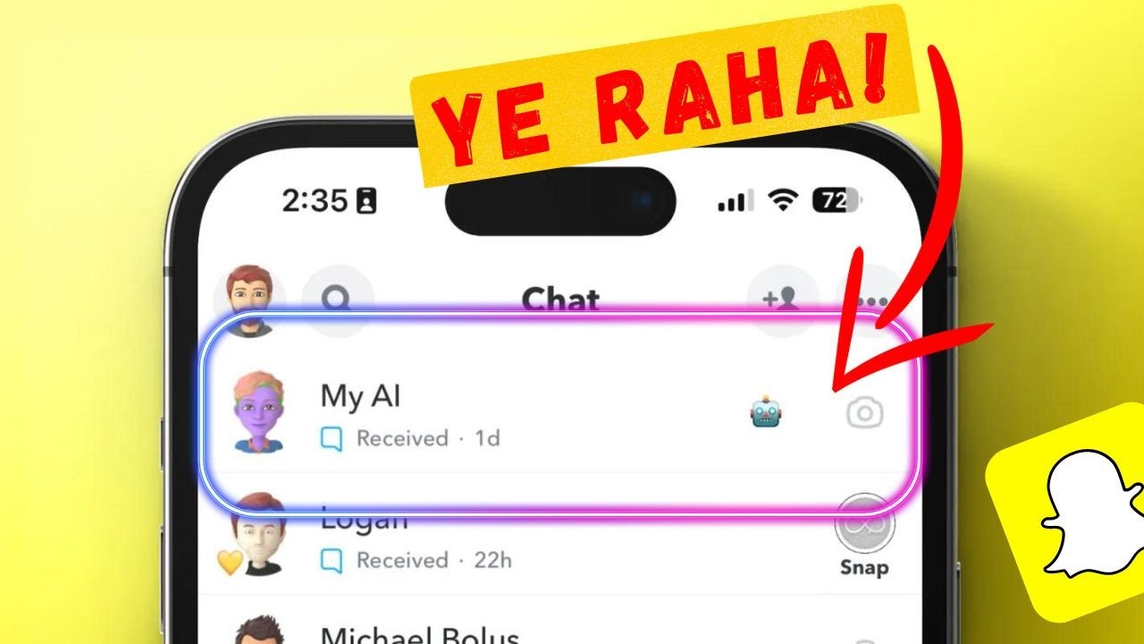 Snapchat my ai 🤖 | Snapchat my ai🤖 kaise laye - YouTube
