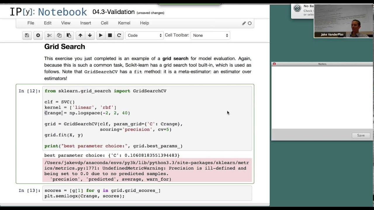 Jake VanderPlas: Bayesian model validation and cross validation in python - YouTube