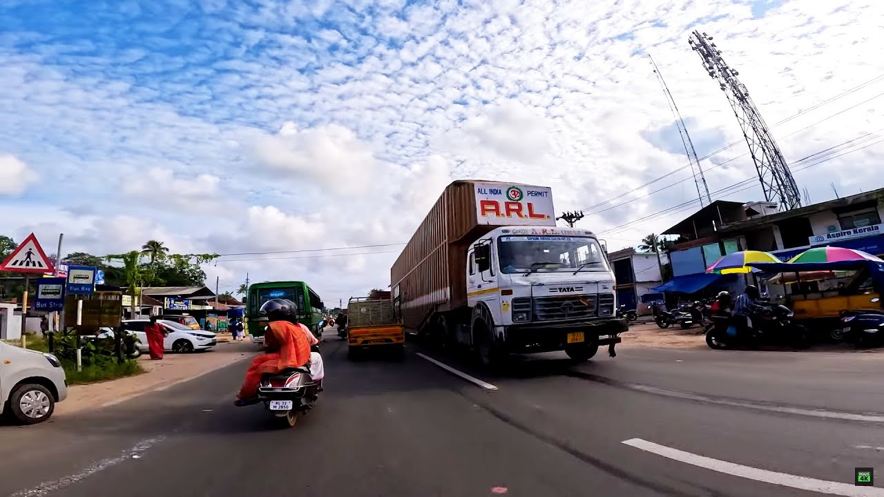 Drive through National Highway 66 in India, Kerala | #NH66 ...