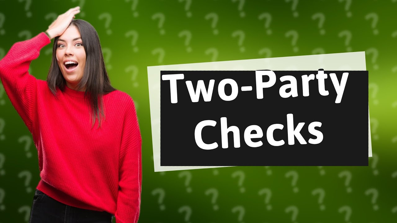 How do you handle a two party check? - YouTube