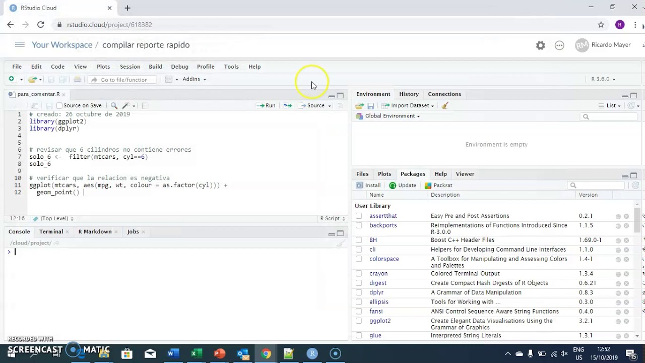 video 03: compilar reporte en RStudio (spin) - YouTube