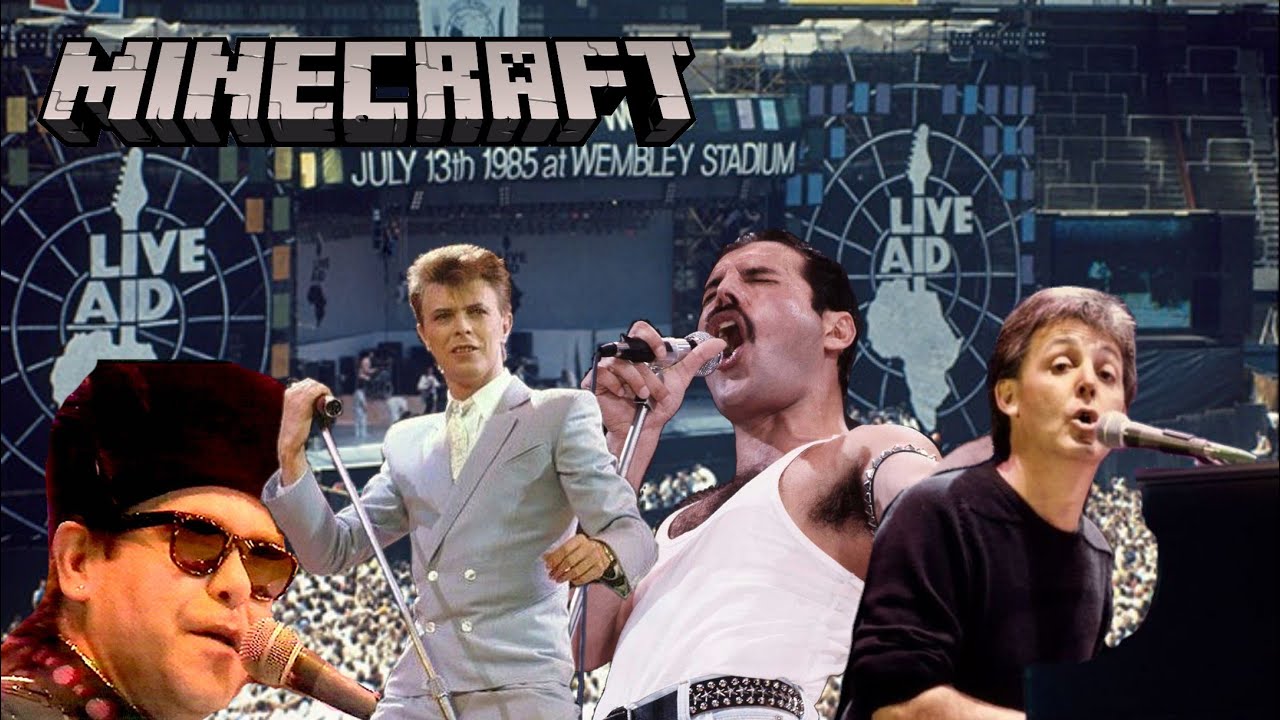 Live aid 1985-minecraft pe - YouTube