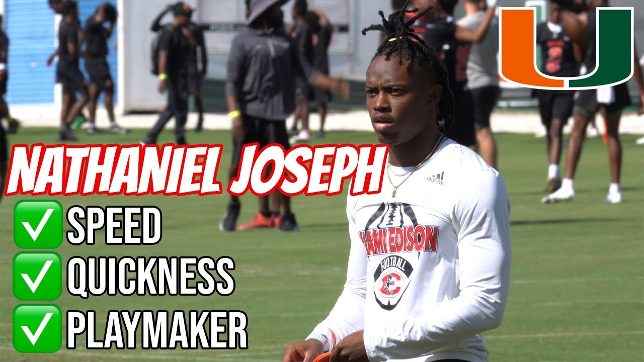 Full Breakdown of *NEW* Miami Commit WR Nathaniel Joseph - YouTube