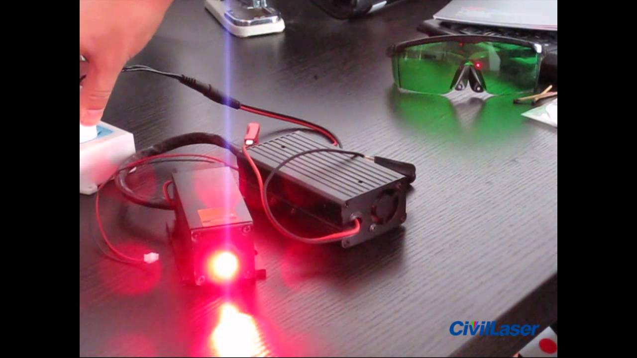 650nm 1W High power red laser module with cooling fan -- CivilLaser ...