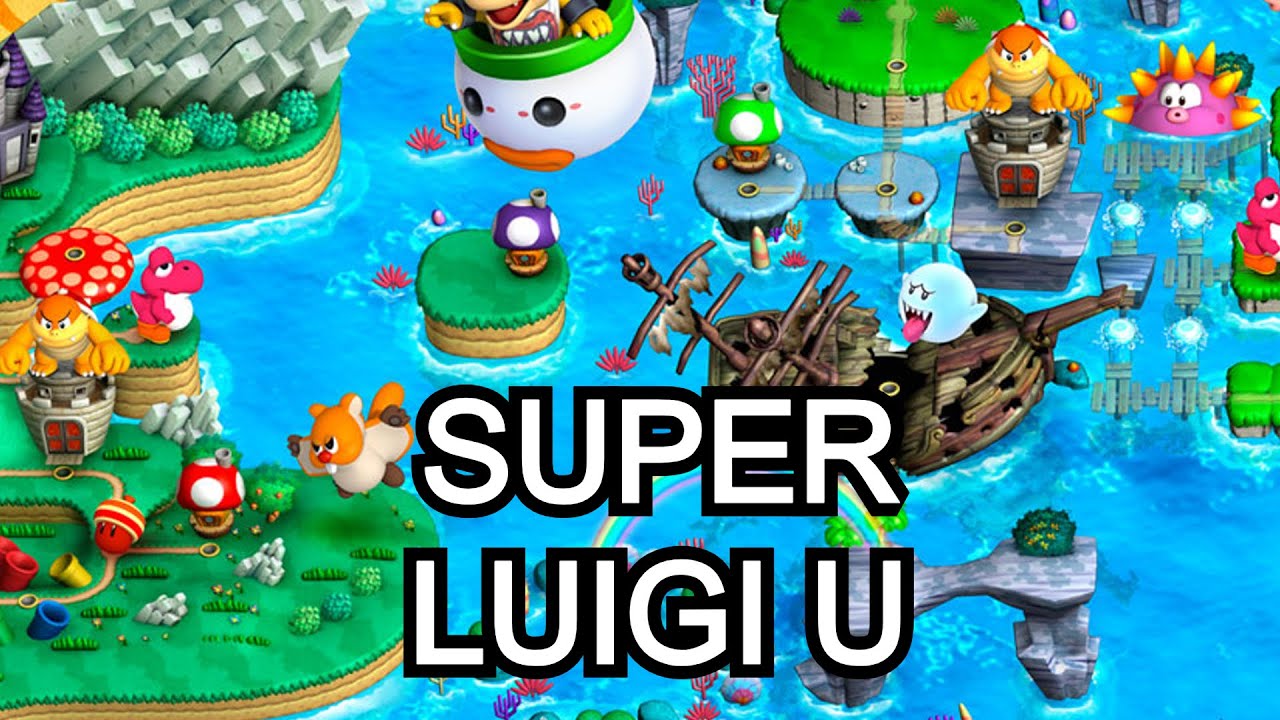 Super Luigi U: World 1 - 6 Finished COMPLETED + ALL STARS + SECRETS ...