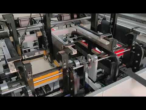 Automatic box folding machine(Two Heads) - YouTube