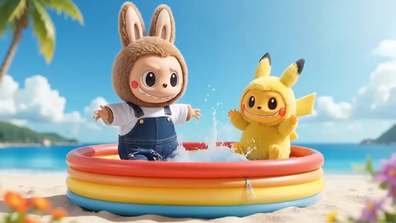 LABU LABUBU PIKACHU LOMBA LARI - Lagu Anak Indonesia #labubu # ...