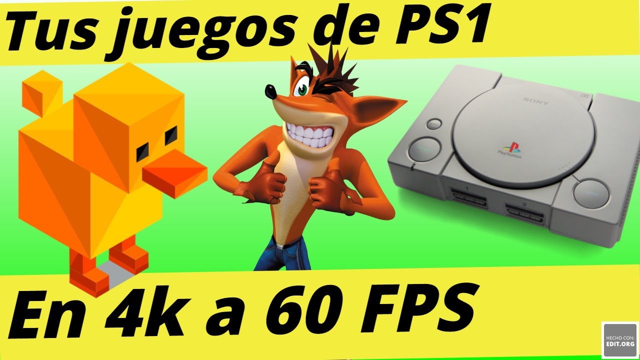 Tus juegos de PS1 en 4K a 60 FPS con el Emulador DuckStation - YouTube