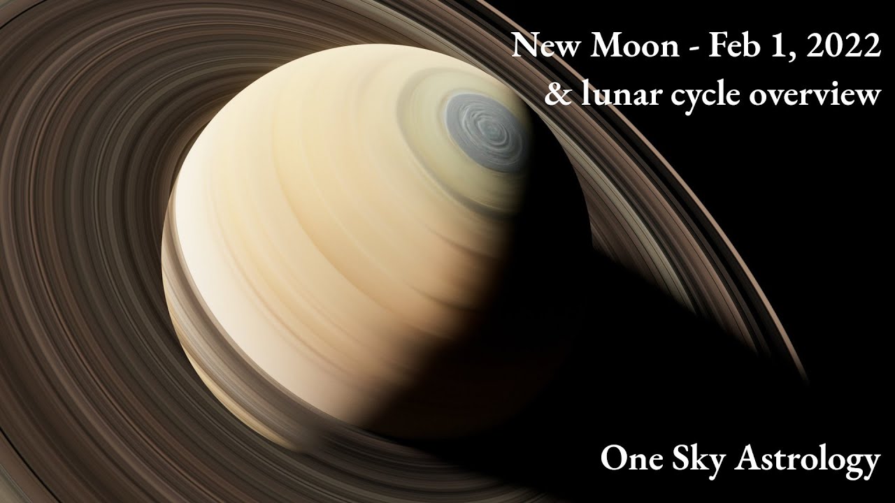 New Moon - February 1, 2022 & lunar cycle overview - true sidereal ...